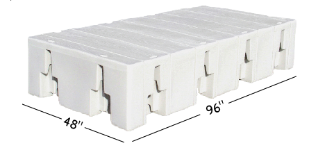 Connect-A-Dock 2000 Series Float Section, 48" x 96" (FS2096) | Jones ...