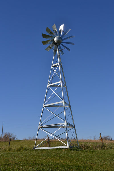 Traditional Galvanized Windmill Aerator | Jones Lake Management